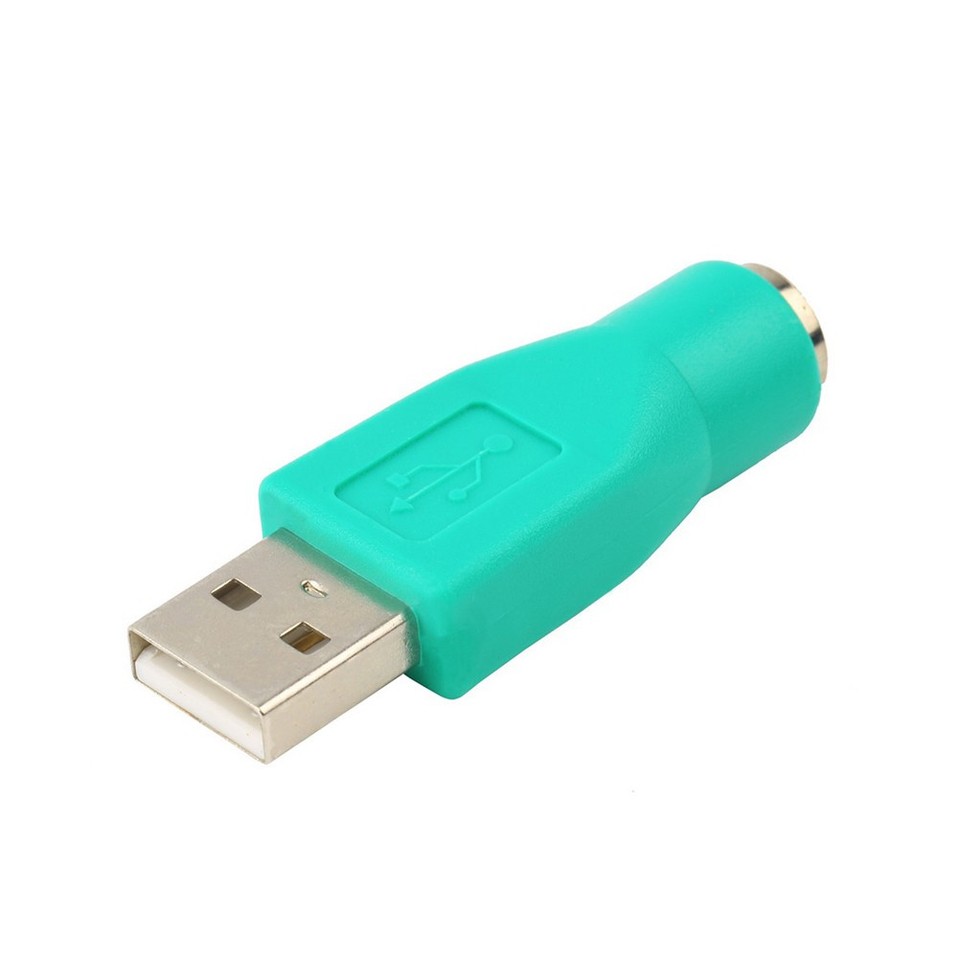 2 Female to USB Male Adapter Keyboard Mouse to USB Convertor Connector ...