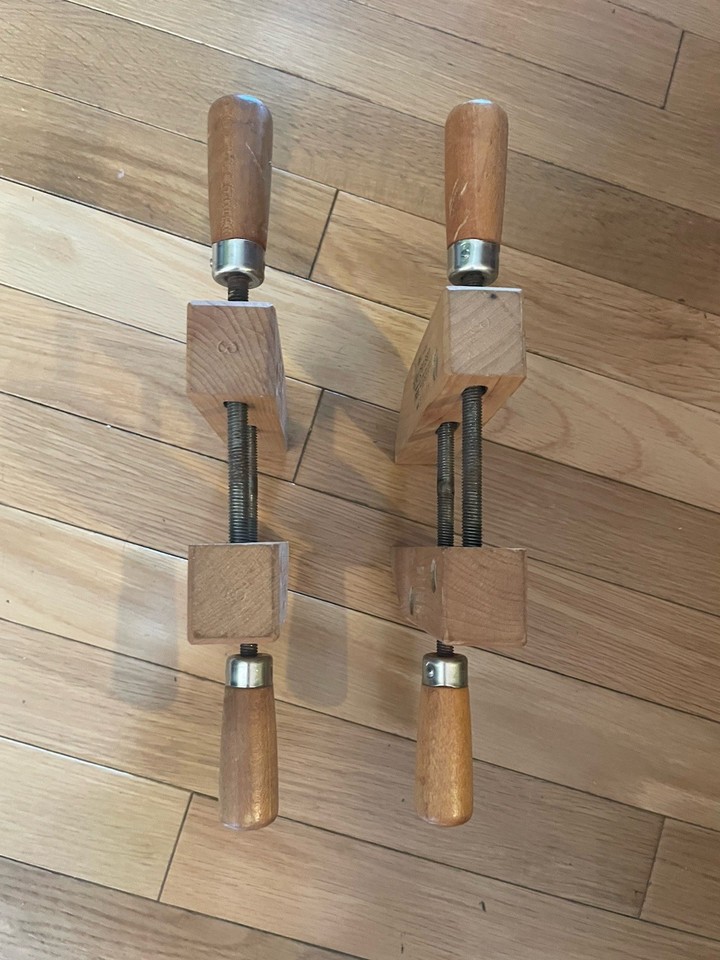 Vintage Lot 2 Jorgensen 3/0 Wooden Woodworking Clamps Collectible Hand ...