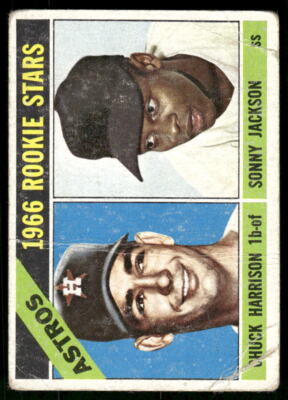 1966 Topps #244 Astros 1966 Rookie Stars (Chuck Harrison / Sonny ...