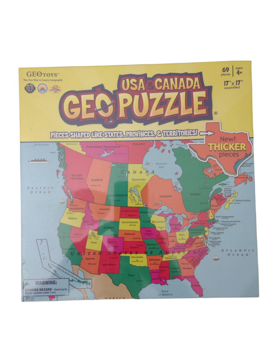 Geo Puzzle Geopuzzle Complete Boxed Set Of 6
