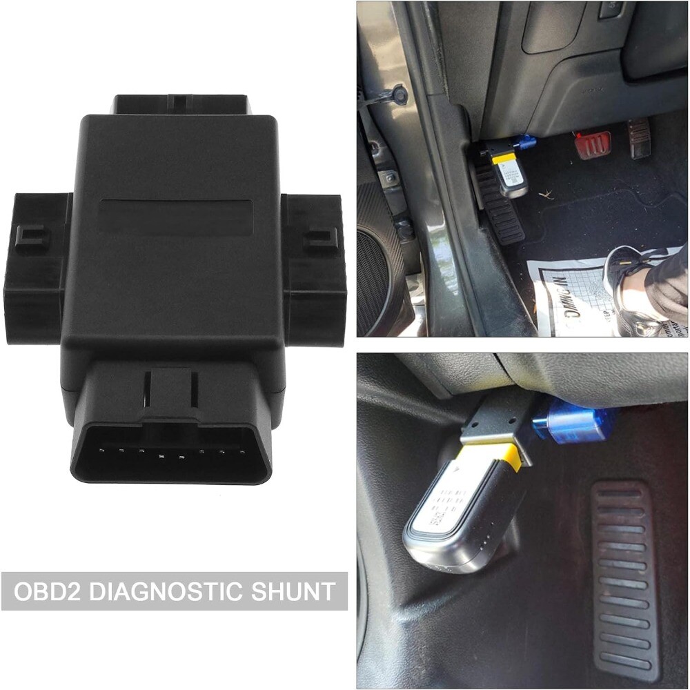 3.97*1.81*0.98inch Cable Splitter Converter Adapter Black 1 to 3 OBD2 ...