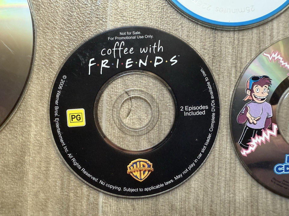 MINI DISC DVD MOVIES & MINI CD-ROMS x3 FRIENDS COCO-POPS & UNKNOWN RARE ...