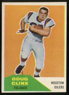 1960 Fleer #109 Doug Cline Houston Oilers - Rookie Card | eBay