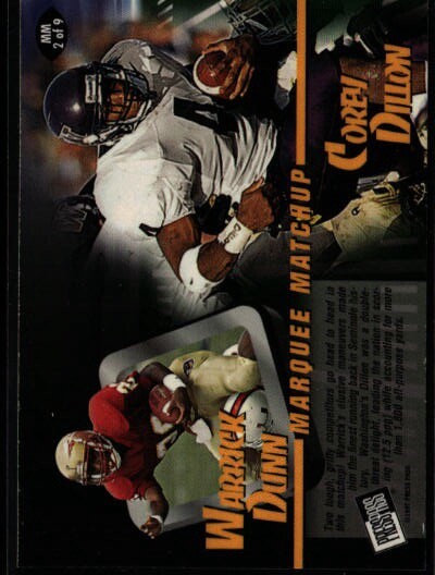 1997 Press Pass #MM2 Dunn Dillon Marquee Matchups F344 | eBay