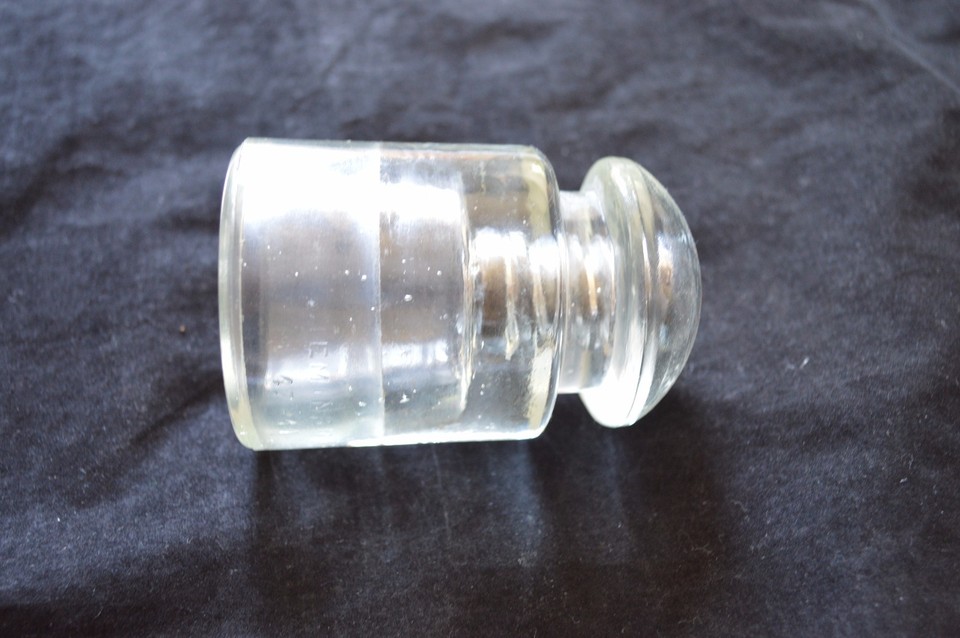 Vintage Clear Hemingray Glass Insulator 47-41 C.S.A 1 wire groove & 1 ...