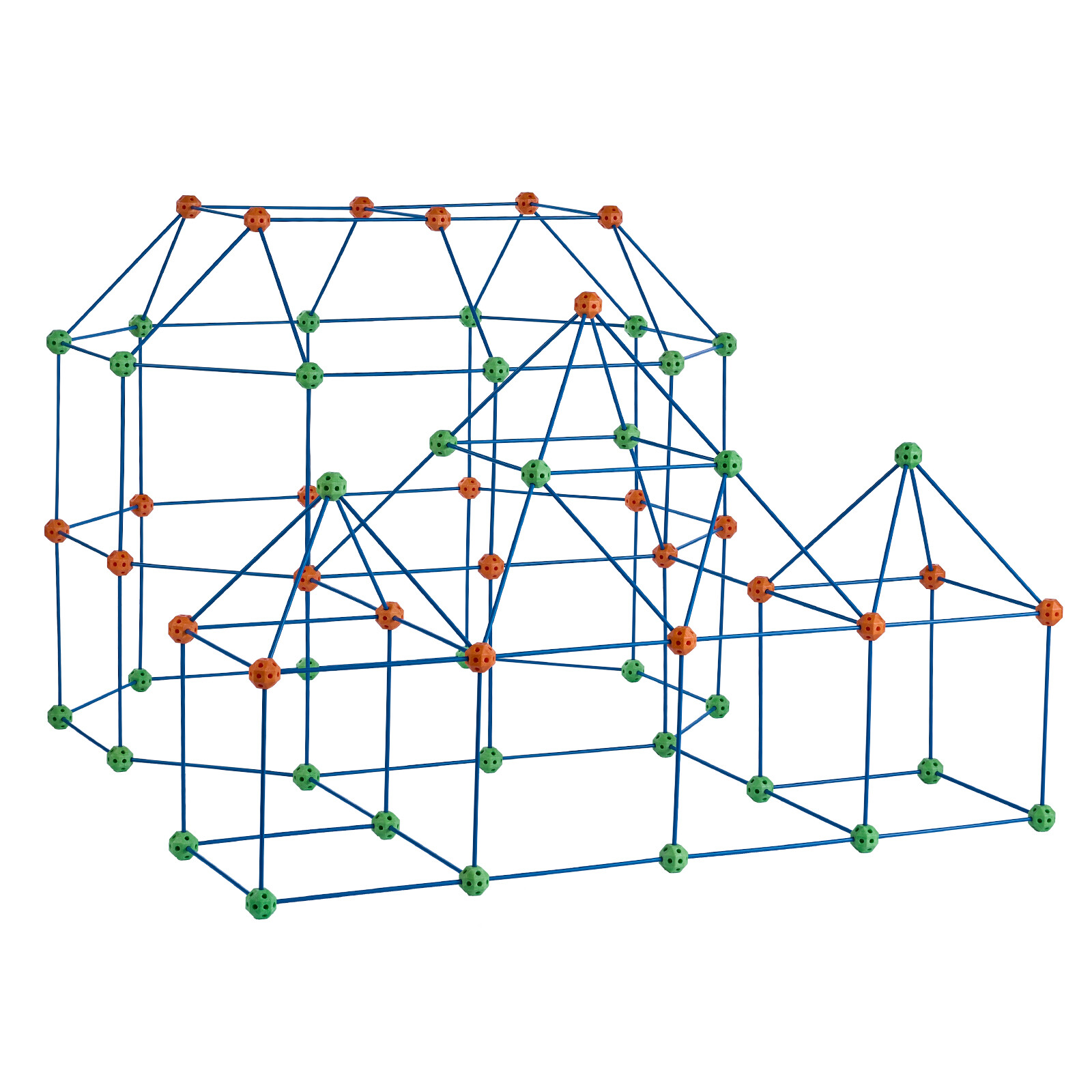 VEVOR Tent Fort Building Kit for Kids STEM Construction Toy Set Castle ...