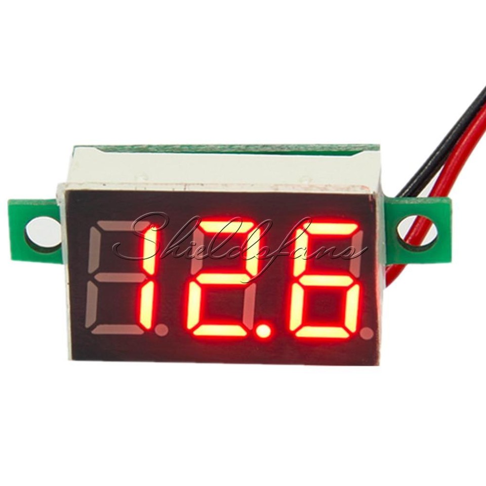 DC 4.7-32V 0.36 2 Wire LED Digital Panel Meter Voltage Voltmeter Red | eBay
