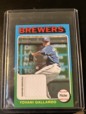 2011 Topps Lineage Yovanni Gallardo Mini Jersey 1975 Relic 75R-YG ...