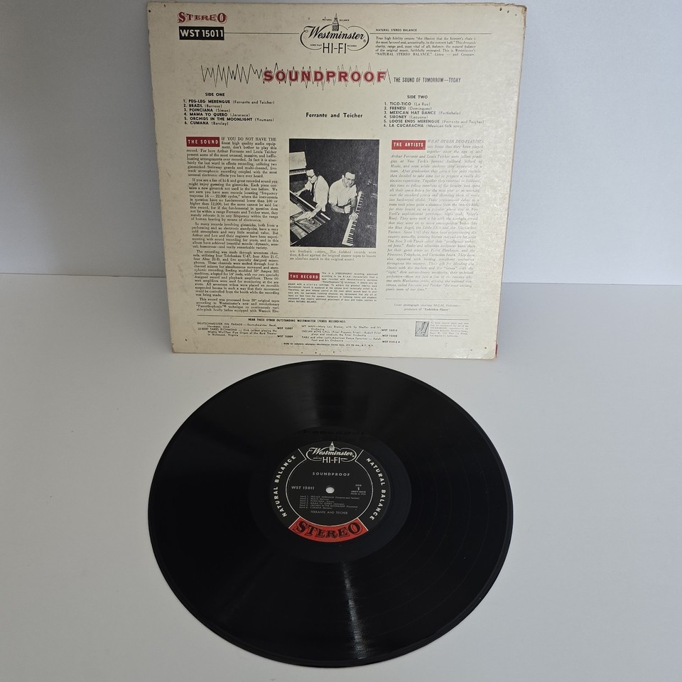 1958 Ferrante & Teicher – Soundproof LP Westminster Hi-Fi Stereo WST ...