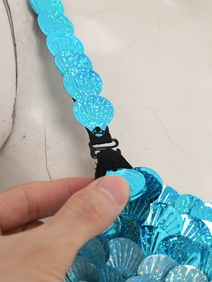 Women's Metallic Belly Dance Bra Tops Shiny Bikini Tops Rave Swimwear ...