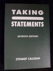 Stewart Calligan Taking Statements (Paperback) | eBay