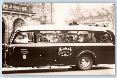 Nuremberg Bavaria Germany Postcard Nurnberg Tour Bus c1940's RPPC Photo ...
