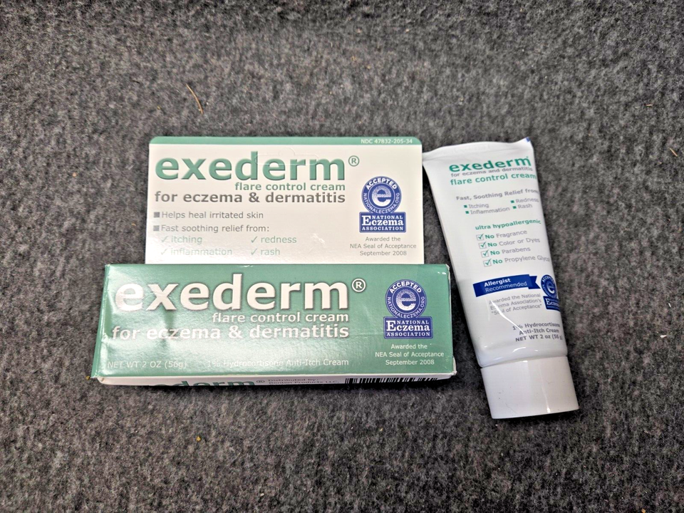 Exederm Flare Control Cream for Eczema - Dermatitis 2 oz Tube NIB Exp ...