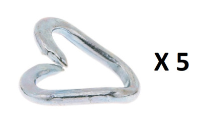 5 ~ Campbell Repair Lap Link Chain Zinc-Plated Low Carbon Steel 1250 lb ...