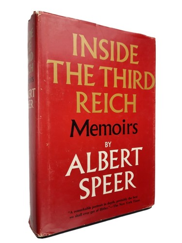Inside the Third Reich Memoirs by Albert Speer Hitler's Architect Book ...