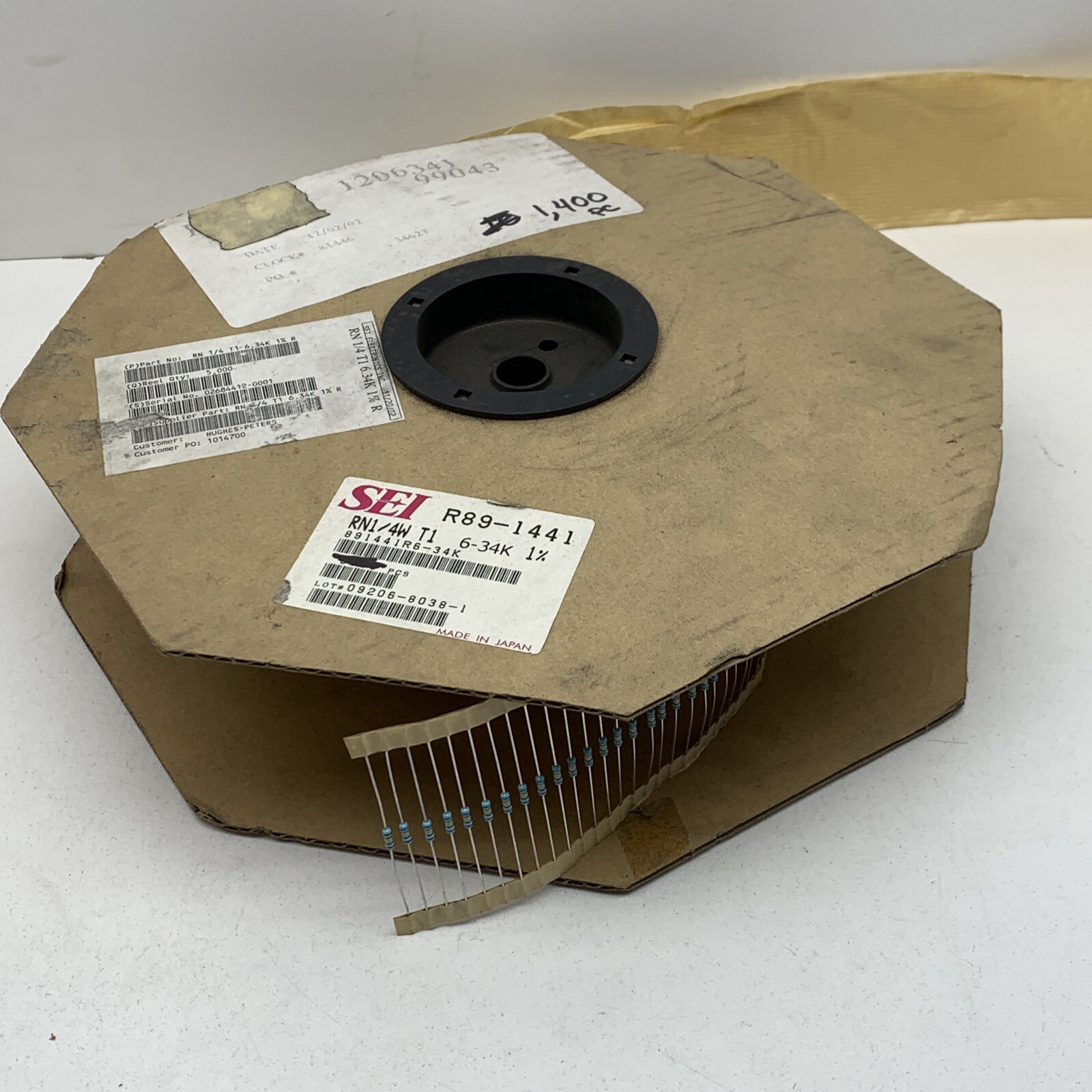 (1400) Stackpole RN 1/4W T1 6.34k 1% Metal Film Resistor 1/4W 6.34k ...