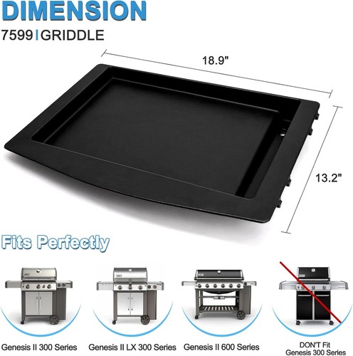 7599 Griddle for Weber GS4 Genesis II 300/II 600 Series,Genesis 2 ...