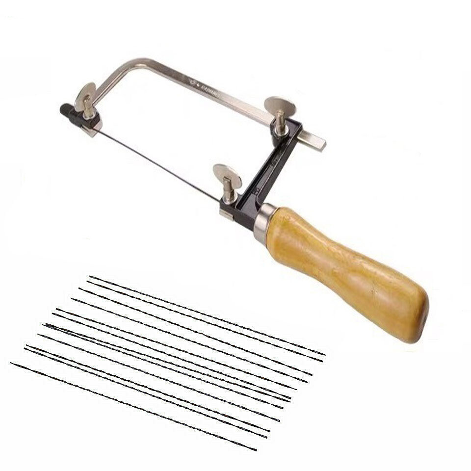 Professional Adjustable Saw Bow Wood Handle Saw Stand Tool Jeweler Saw ...
