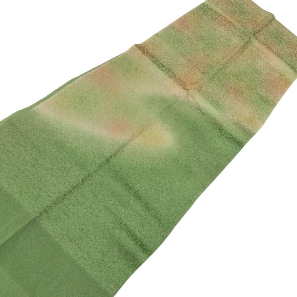 Rinko Obiage & Obijime Set, Silk Green & Pale Yellow, 25.5x169cm | eBay