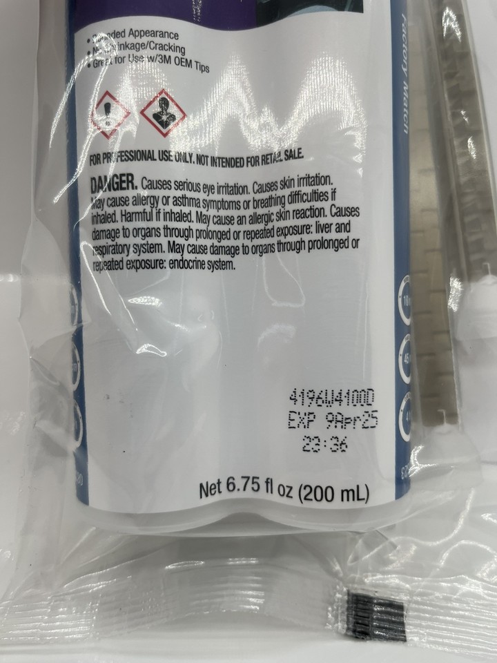 3M Factory-Match Seam Sealer 08323 8323 Black Panel Glue Adhesive 3/ ...