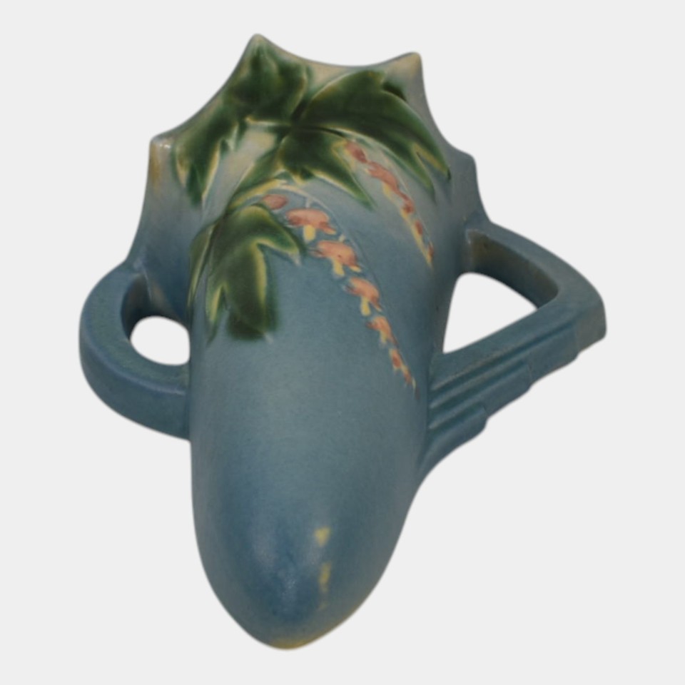 Roseville Bleeding Heart Blue 1940 Mid Century Modern Pottery Wall ...