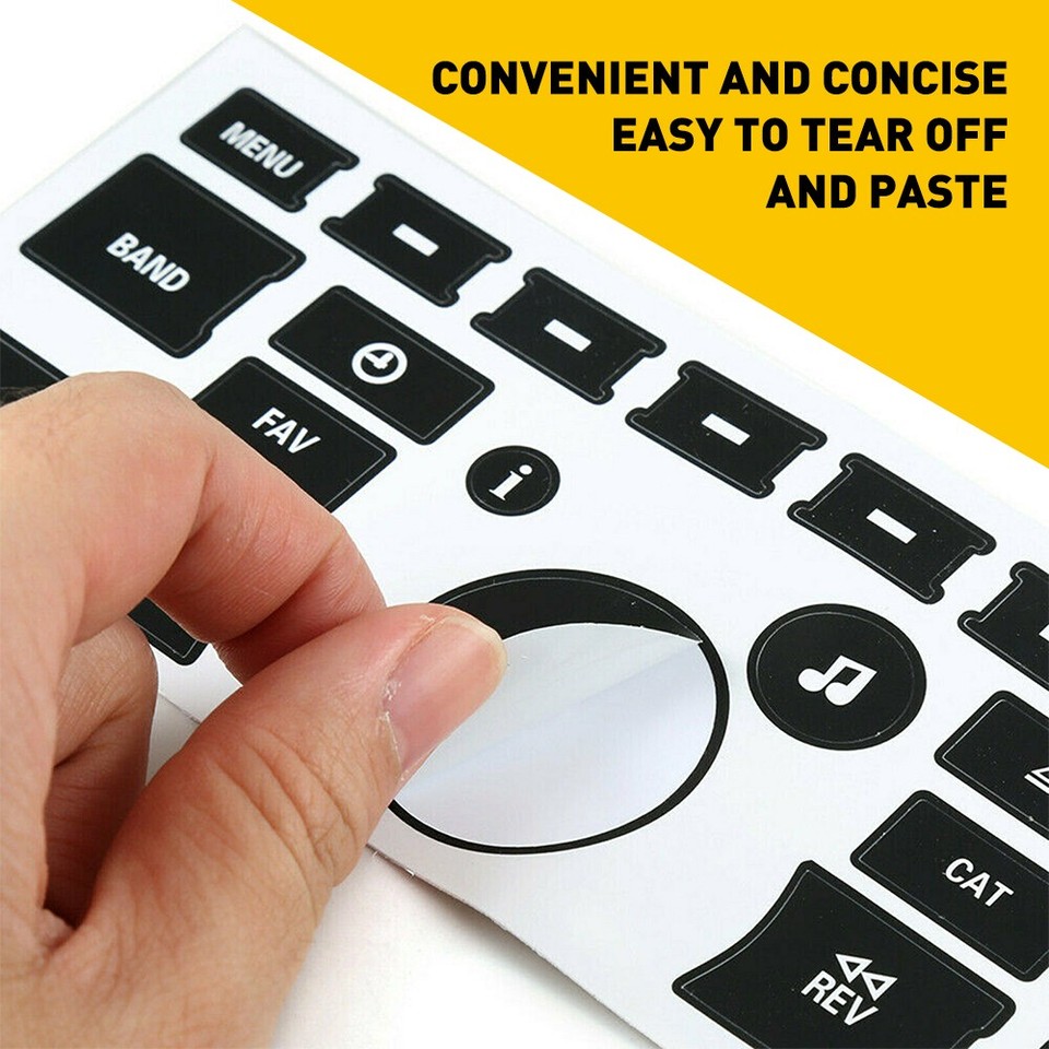 For GM GMC Chevy Buick Radio Control Knob Dash Button Repair Decals ...