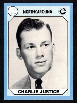 CHARLIE JUSTICE 1990-91 Collegiate Collection #168 North Carolina Tar ...