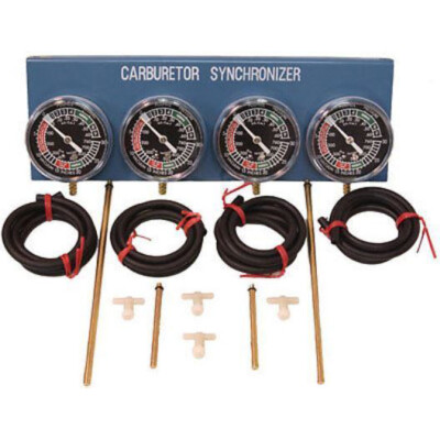 EMGO Carburetor Synchronizer 84-68594 Complete 4 -Carb Set Carb Tuner ...