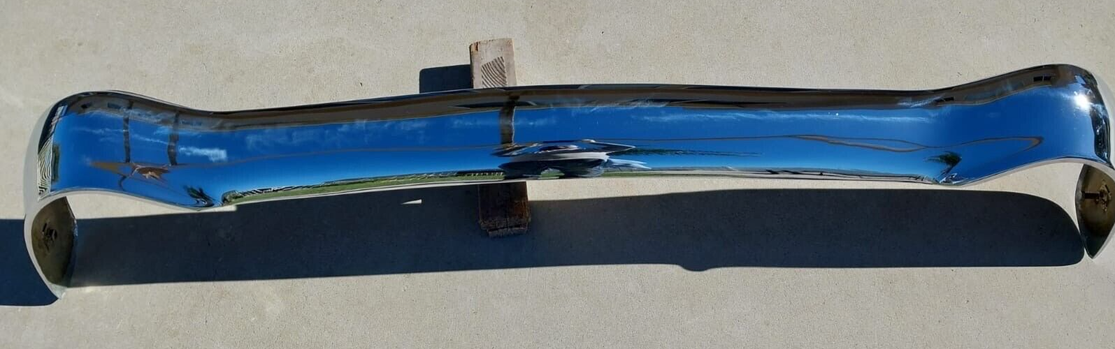 SX CHEVY CHEVROLET BEL AIR BELAIR GM NEW PLATED CHROME REAR BACK BUMPER ...