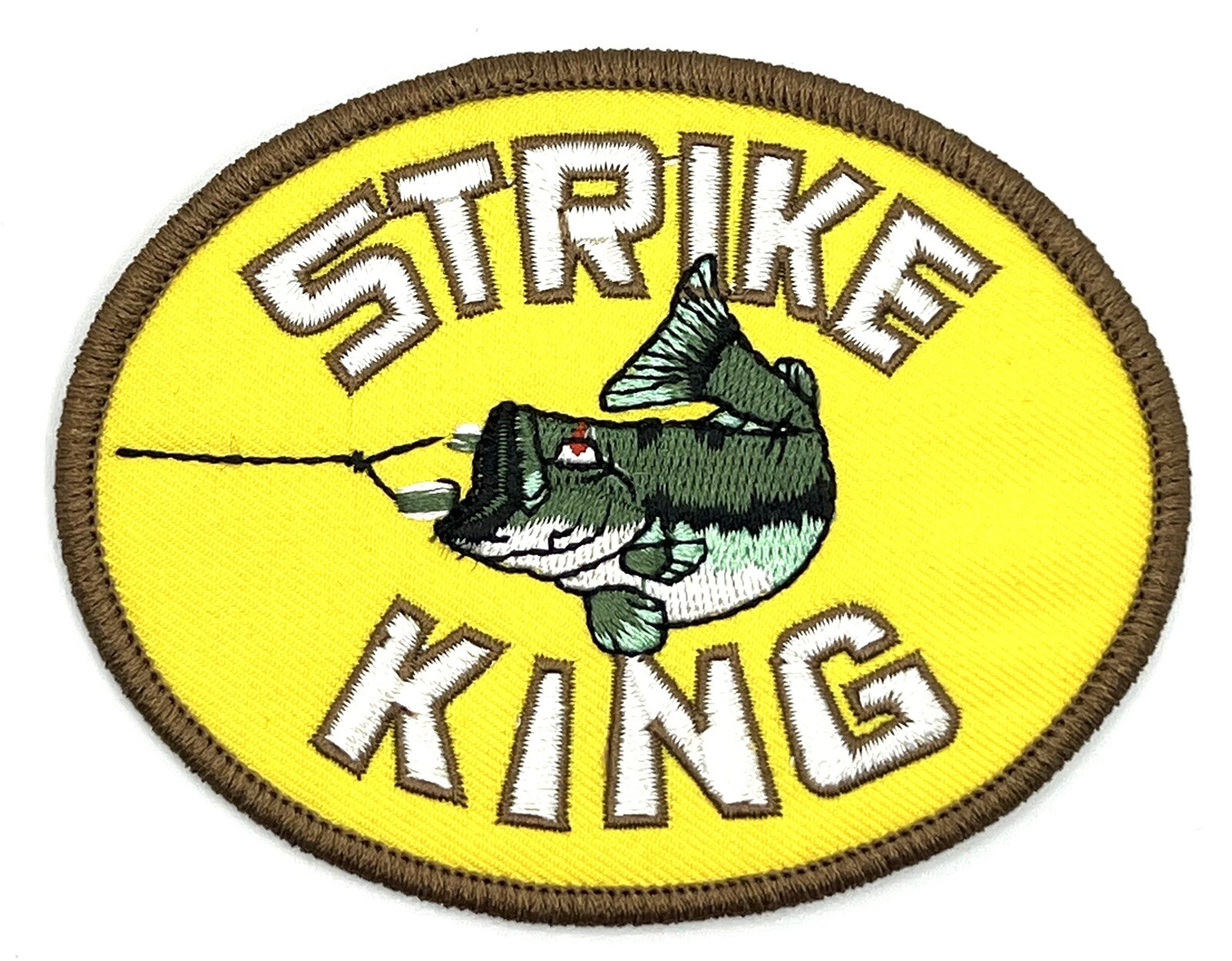 Strike King Fishing Lures Patch Tackle Bait Vintage Style Retro Patch ...