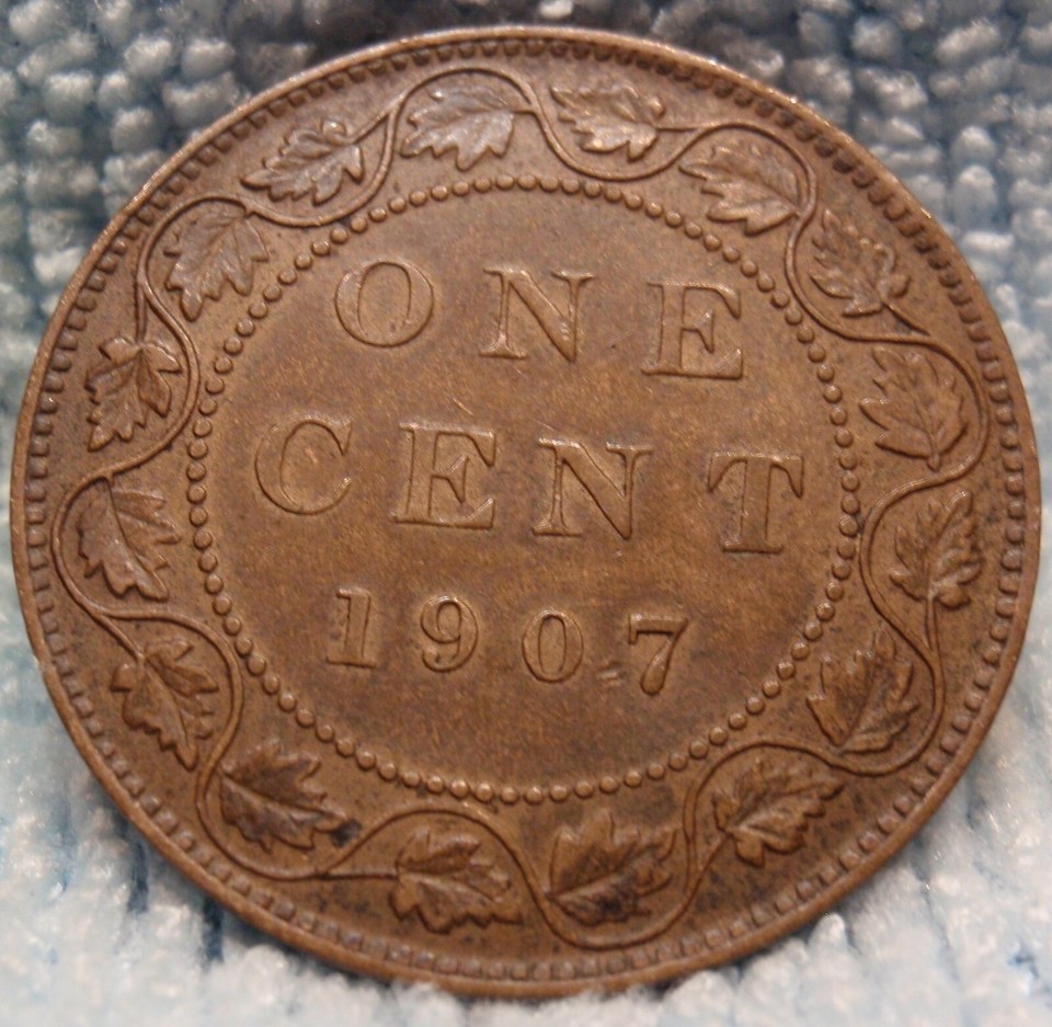 1907 XF-AU CANADA LARGE CENT Edward VII COIN CANADIAN High Grade! | eBay