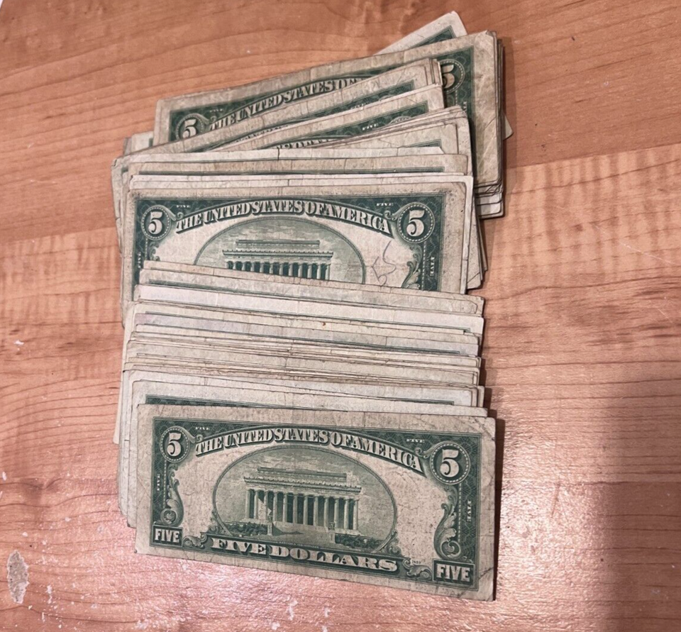 1928 Five Dollar Red Seal Legal Tender Certificate $5 | eBay