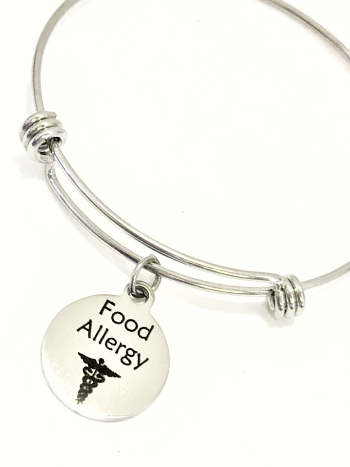 Food Allergy Medical Charm Bracelet, Food Allergy Awareness Jewelry | eBay