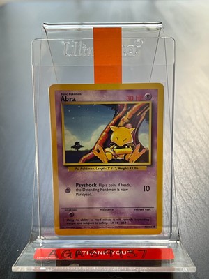 Abra 43/102 Base Set Common Pokemon Card WOTC non holo *FAST SHIP* | eBay