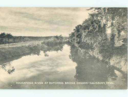 1940's RIVER SCENE Salisbury - Near Torrington Connecticut CT j/09 ...