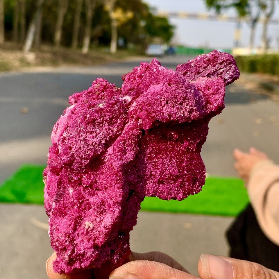 225G Natural Rough Red Corundum Phlogo Pit Mineral Spirits Ruby Raw ...