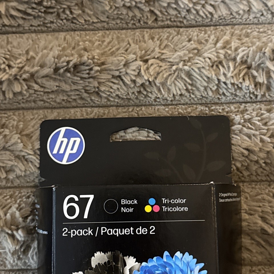 HP 67 Black Tri-Color Ink Cartridges 2 Pack Combo Hewlett Packard NEW ...