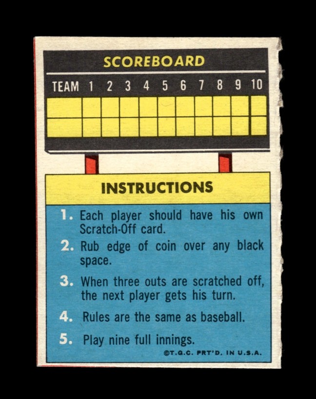 1970 Topps Scratch Off Set-Break Tom Seaver EX-EXMINT *GMCARDS* | eBay