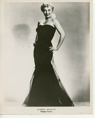 8 X 10 Photo The Singing Vision Entertainer Ginny Scott | eBay