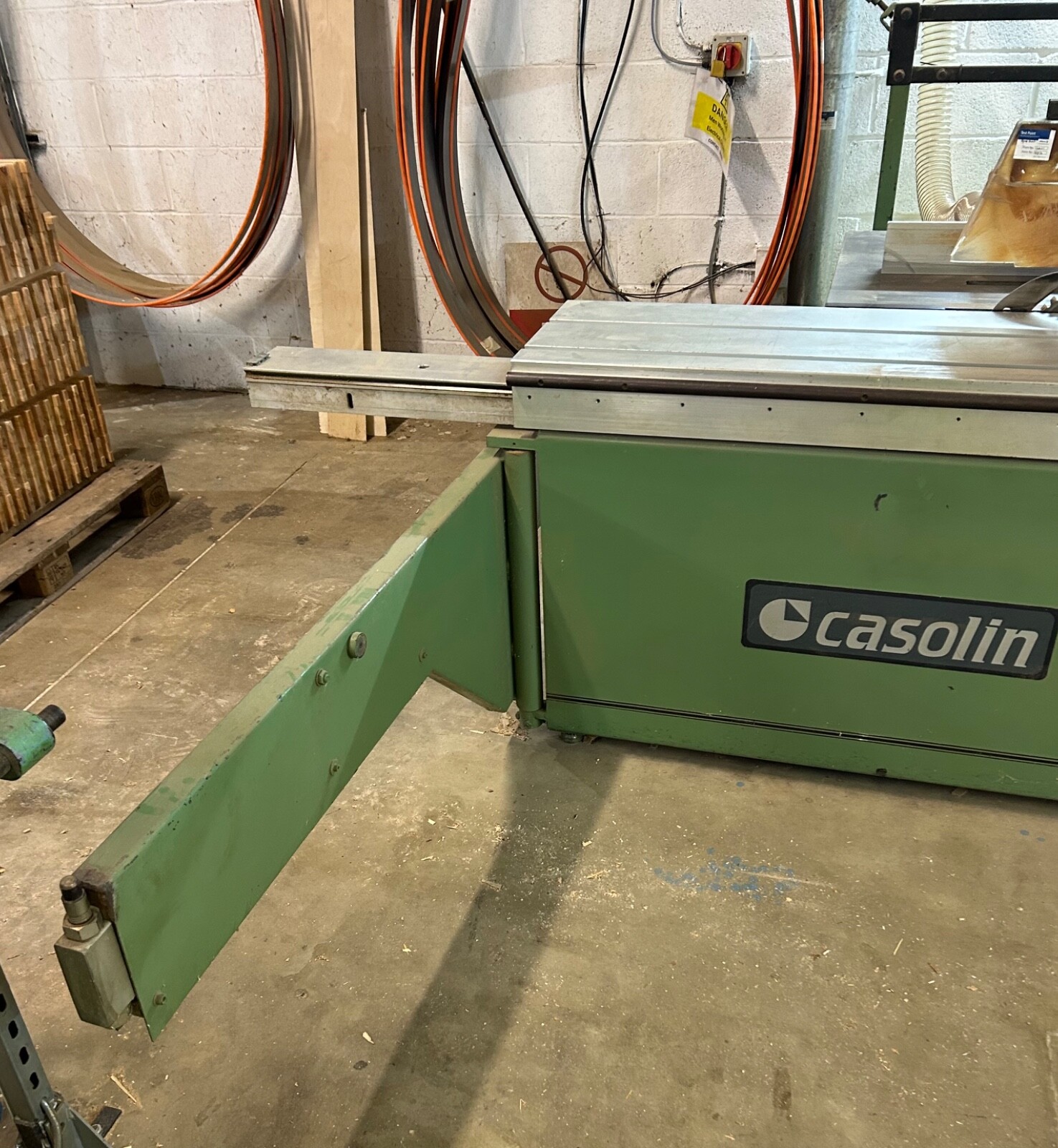 Casolin 3200 panel saw, with S10 brake AND SLIDING BED, in good working ...