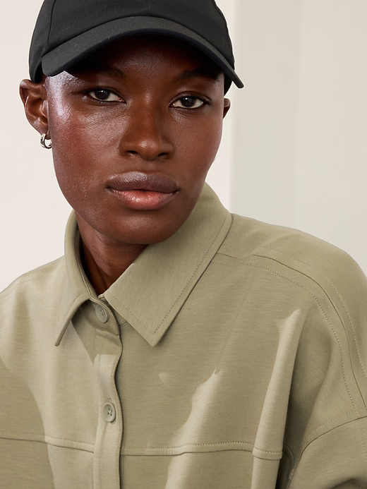 ATHLETA Allure Shirt Jacket XLT X-Large Tall | Olive Branch #545335 NEW ...