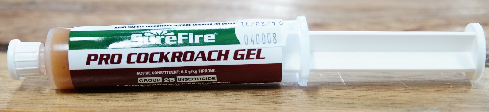Surefire Pro Cockroach Gel 0.5g/kg Fipronil 30g Syringe | eBay