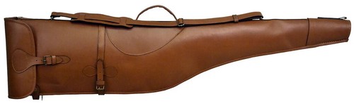 45" PADDED GENUINE HIGH QUALITY LEATHER RIFLE GUN CASE | eBay
