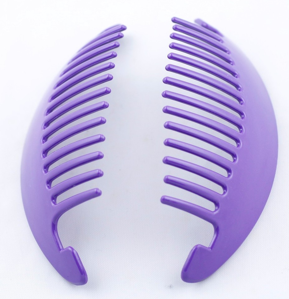 1 Set Extra Large Jumbo Banana Hair Comb Clip Interlocking Vintage Claw ...