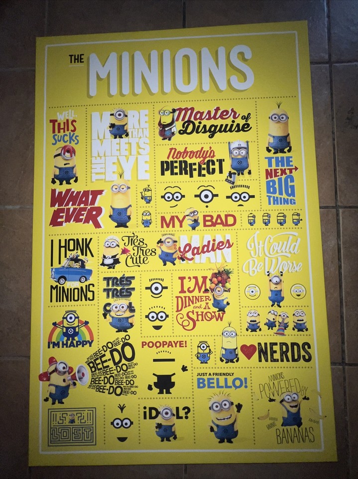 the minions canvas wall photo frame 90X 60 cm | eBay