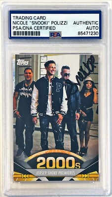 2011 Topps American Pie Snooki Jersey Shore Signed Auto Card #197 PSA ...
