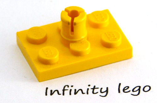 4 LEGO Vintage Yellow Plate 2 x 3 with Pin Up Helicopter Rotor Holder ...