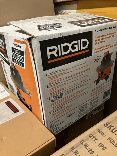 RIDGID HD06001 NXT Wet/Dry Shop Vacuum with Filter, Hose and ...