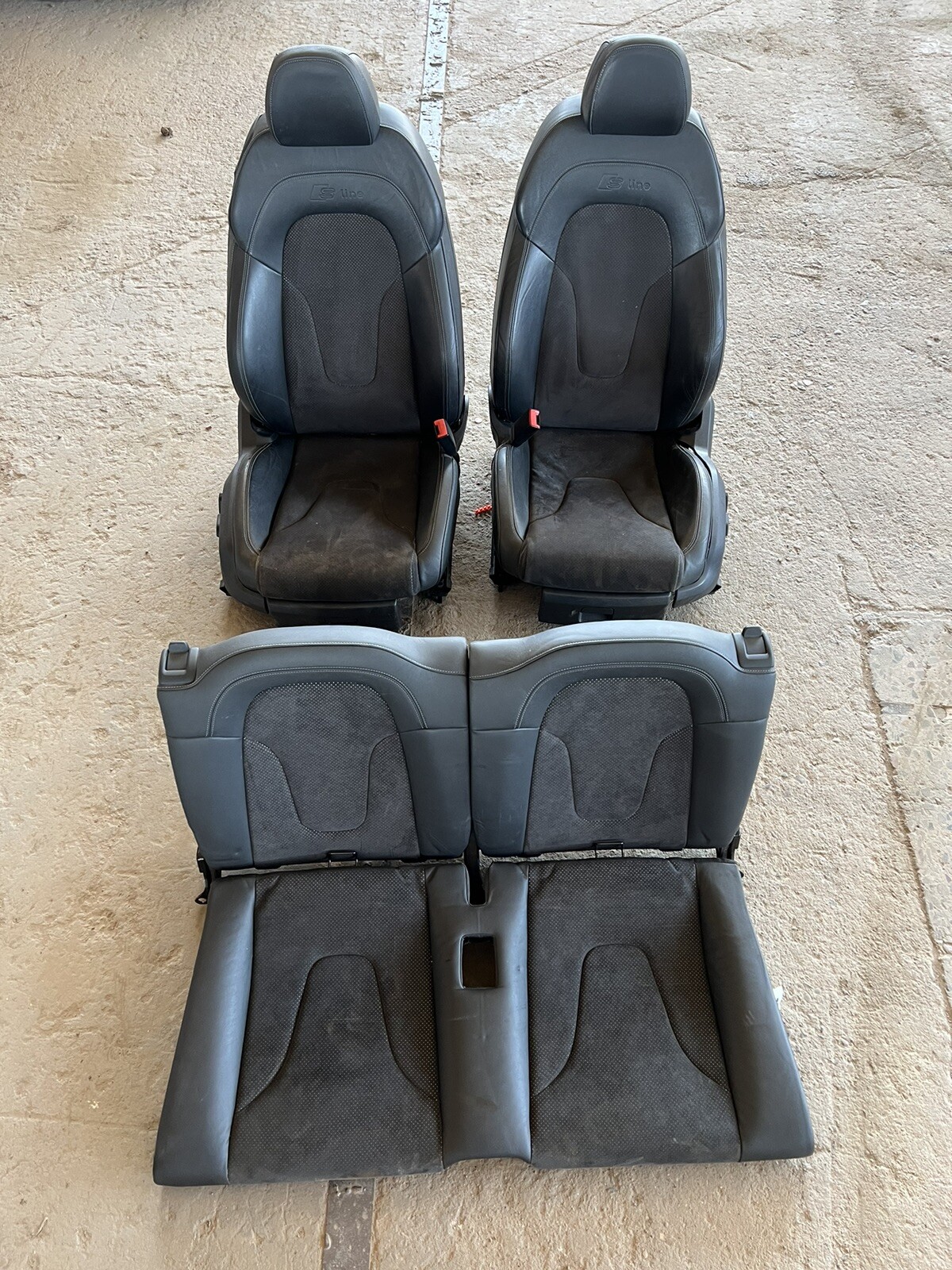 Local Pickup 08-14 Audi TT MK2 S-Line Front & Rear Seats Leather Black ...