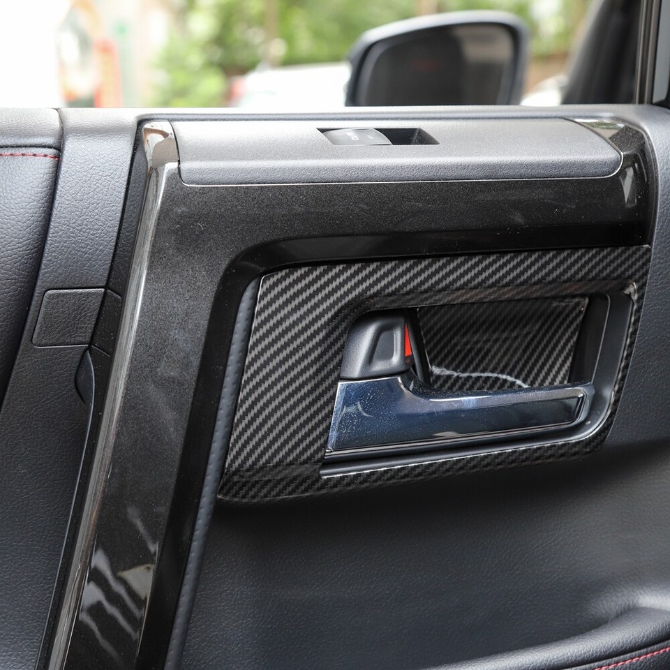 Interior Door Bowl Cover Trim For 4runner 2010-2023 Carbon Fiber ...